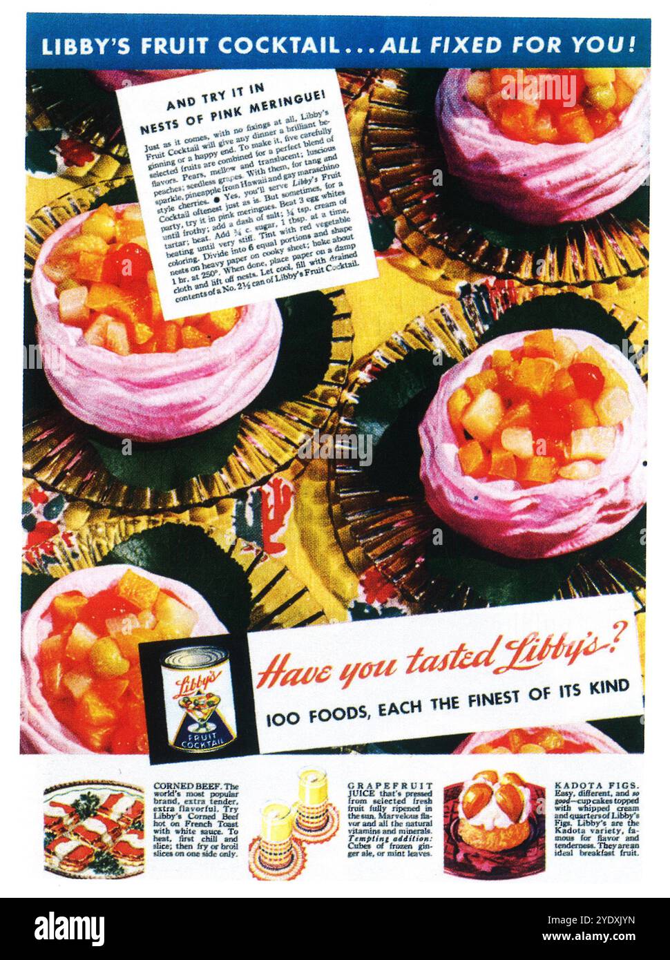 Libbys fruit cocktail hi-res stock photography and images - Alamy