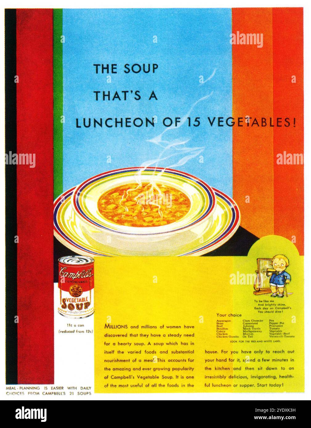 Vintage campbell’s soup advertisement hi-res stock photography and ...