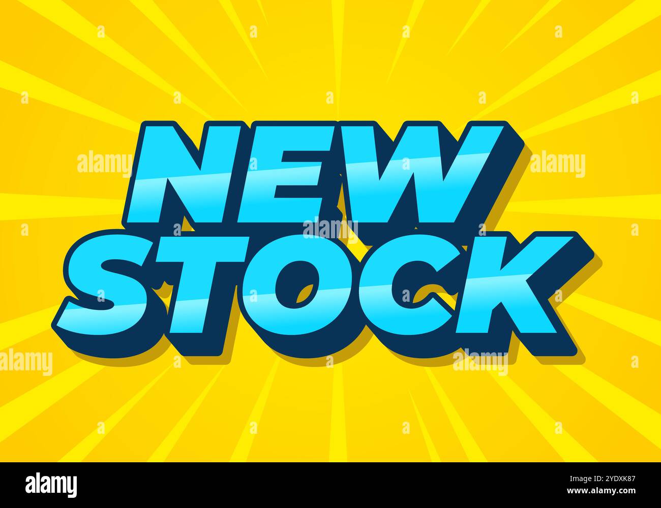 New stock. Text effect design in modern colors with 3D style Stock ...