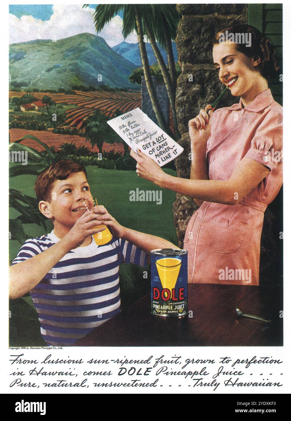 Hawaiian woman pineapple Cut Out Stock Images & Pictures - Alamy