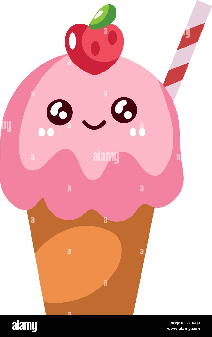 milkshake cartoon candy kawaii Stock Vector Image & Art - Alamy