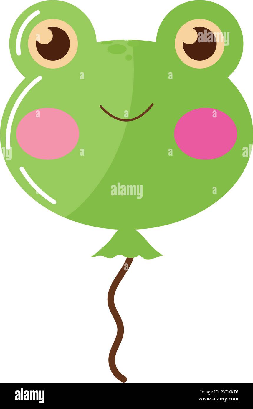 birthday balloon frog shape Stock Vector Image & Art - Alamy