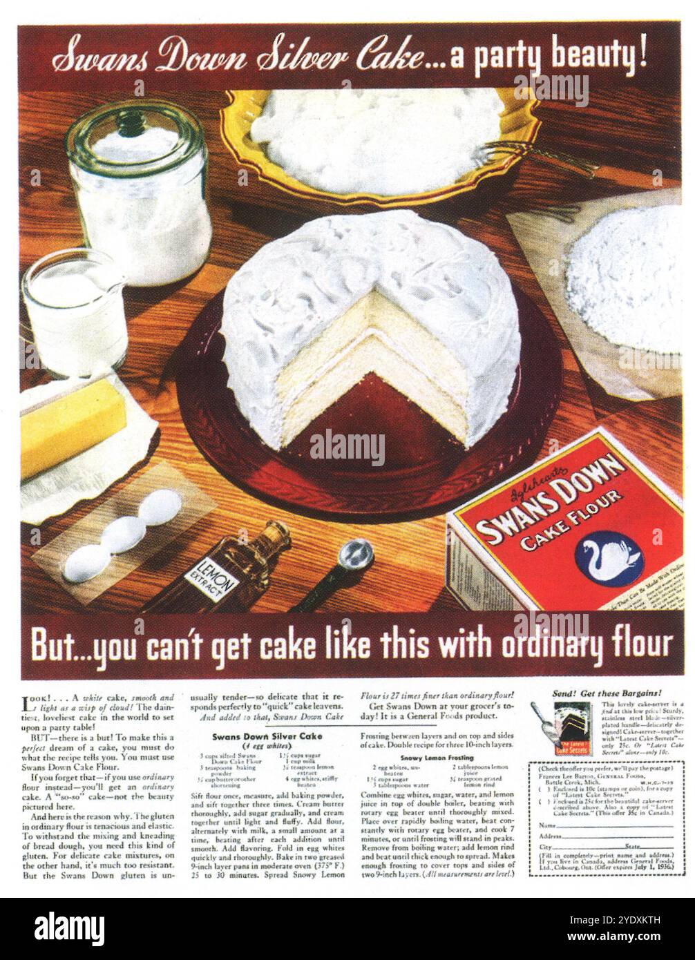 Vintage flour adverts hi-res stock photography and images - Alamy