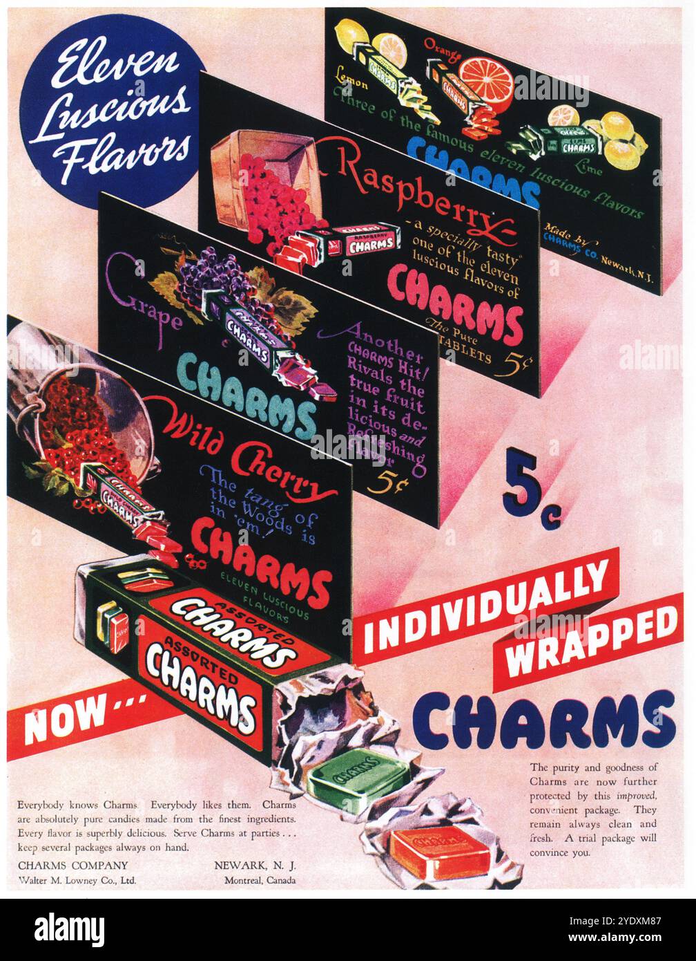 Old style candy advertisements hi-res stock photography and images - Alamy