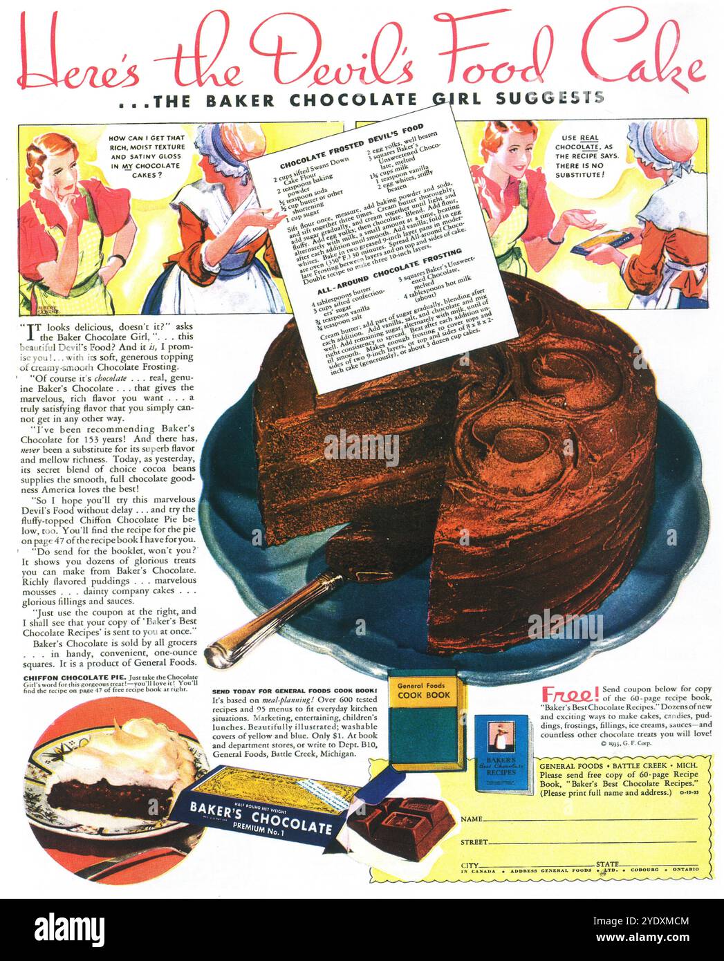 1930s ads food hi-res stock photography and images - Alamy