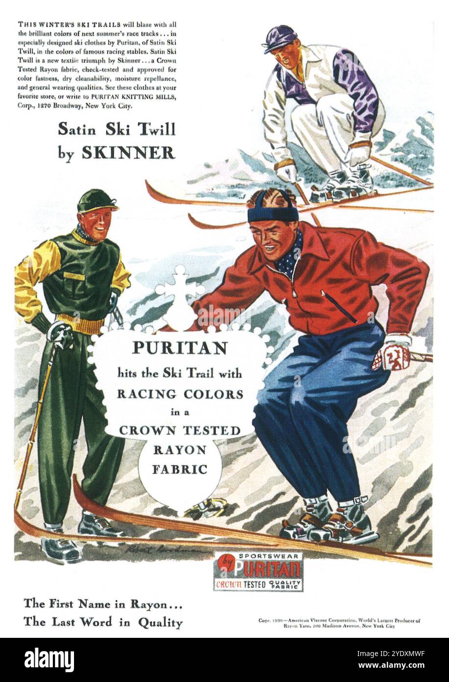 Winter sport poster retro Cut Out Stock Images & Pictures - Alamy