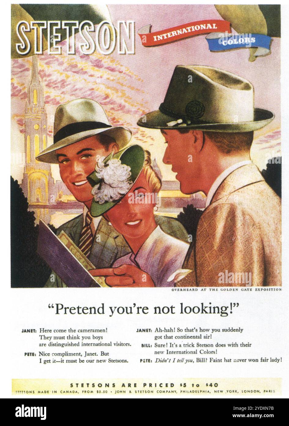 Stetson hat ad hi-res stock photography and images - Alamy