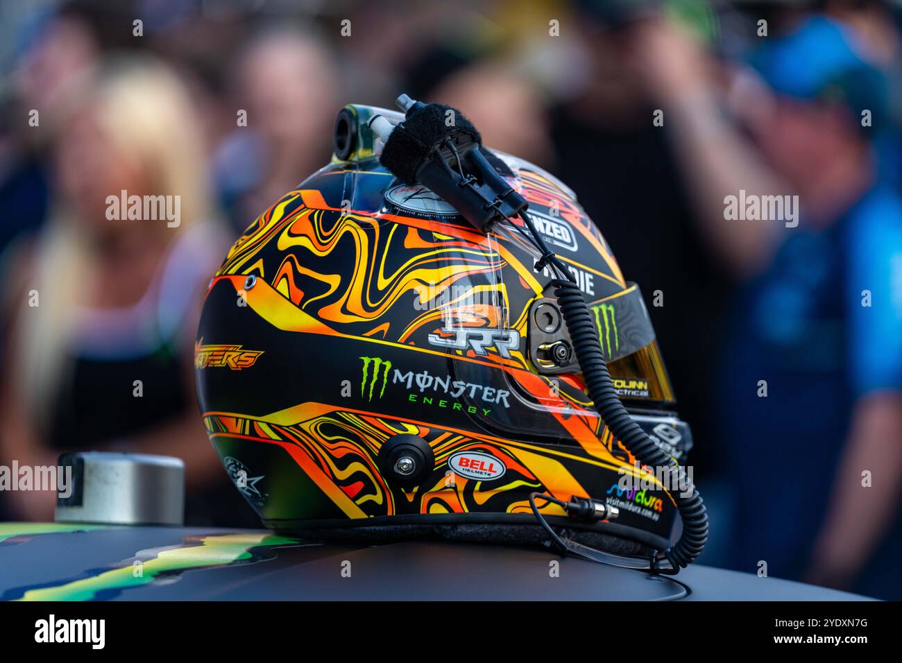 Gold Coast, Queensland, Australia. 26th Oct, 2024. The helmet of ...