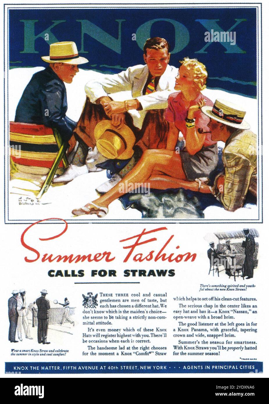 Hat advert illustration historic hi-res stock photography and images ...