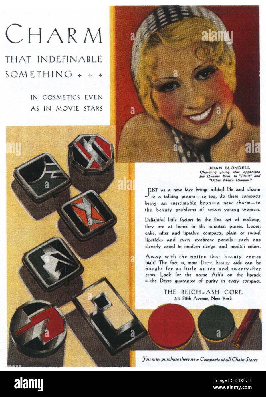 1930s cosmetic advertisement hi-res stock photography and images - Alamy