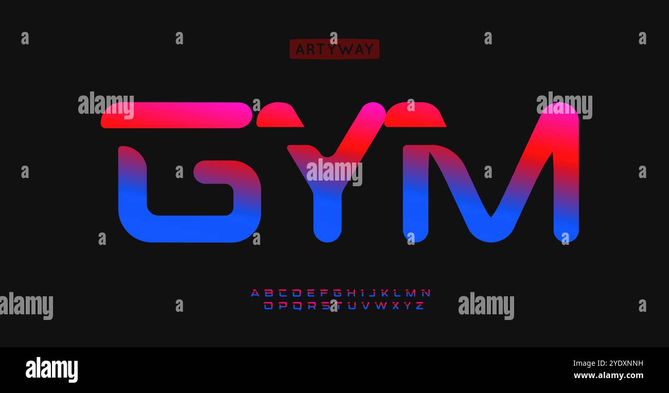 Neon letters cutout hi-res stock photography and images - Alamy