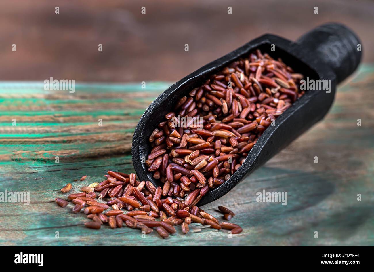 Red rice grains, gluten-free cereal. Red rice 016384 005 Stock Photo ...