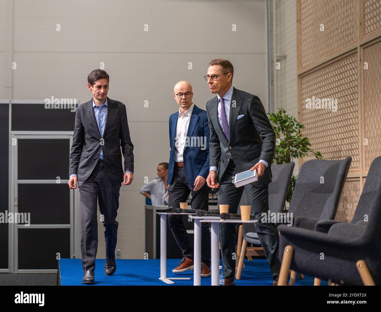 The President of Finland Alexander Stubb the Finnish and Swedish ...