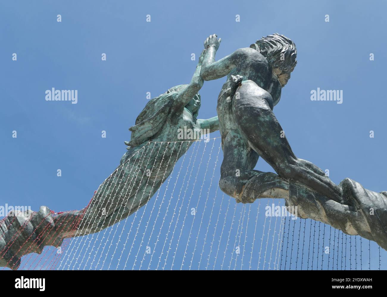 The Portal Maya statue in Playa del Carmen in Yucatan Mexico Stock ...