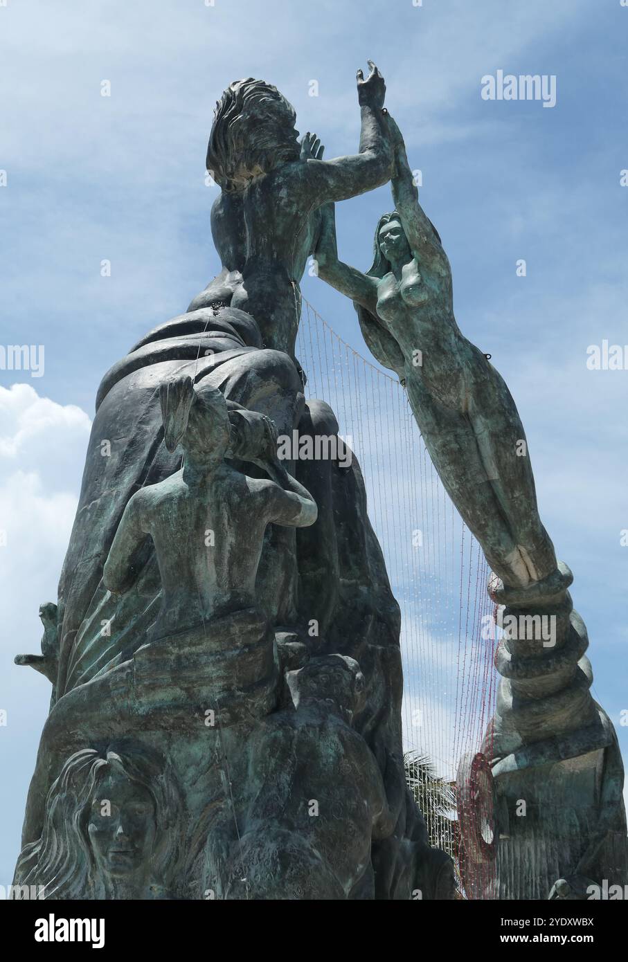 The Portal Maya statue in Playa del Carmen in Yucatan Mexico Stock ...