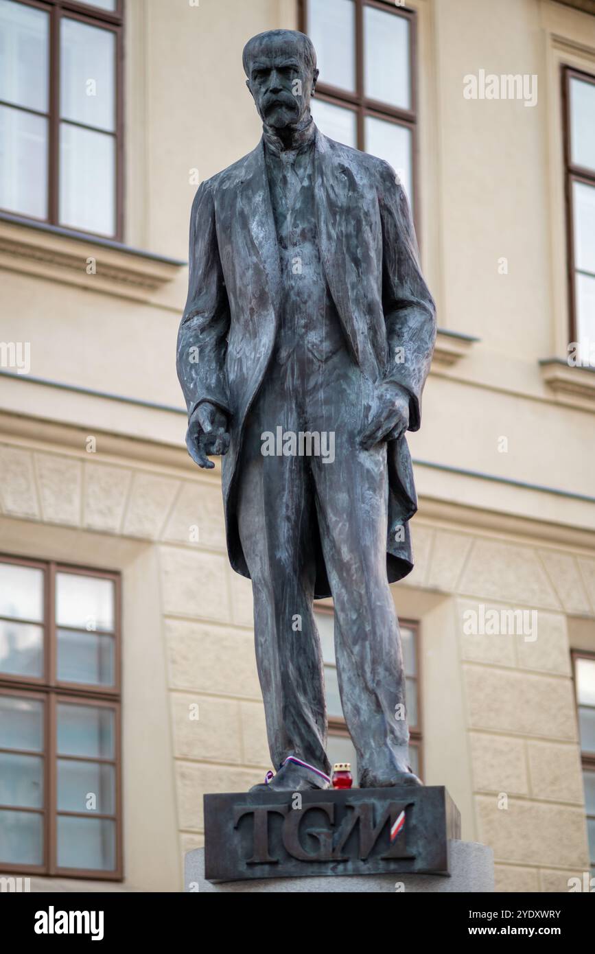 Bronze sculpture of Tomas Garrigue Masaryk, first president of ...
