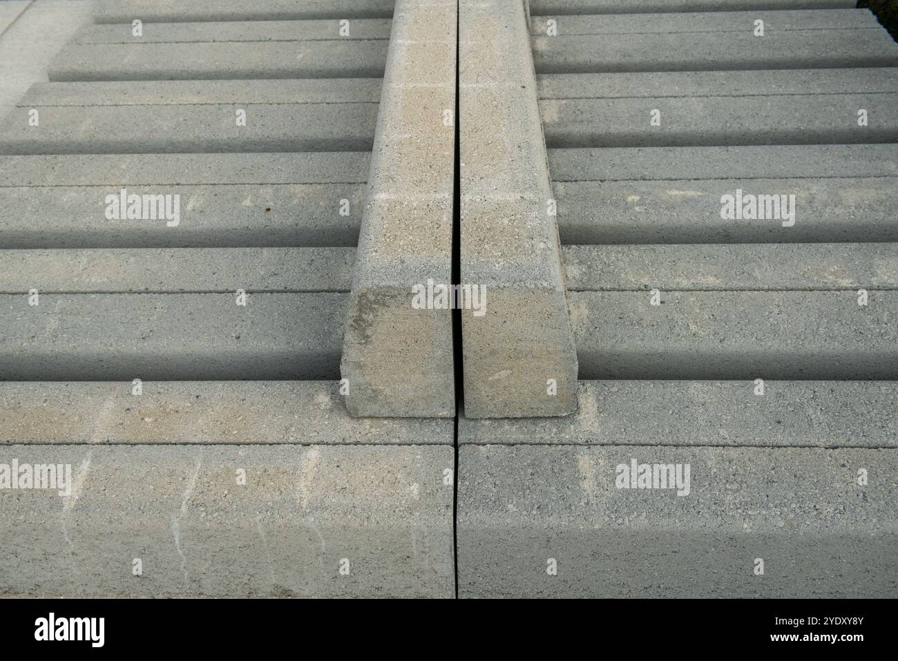 prefabricated reinforced concrete kerb used in urban planning to ...