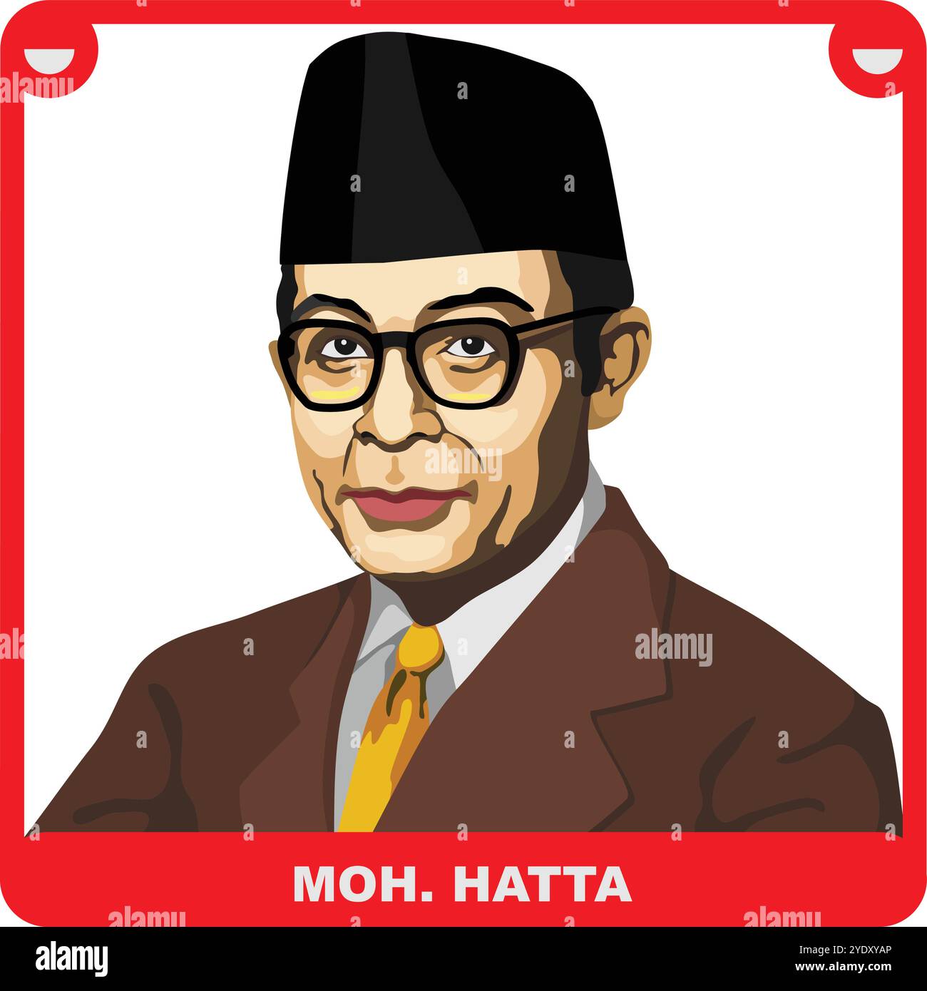 1st Vice President of Indonesia Moh Hatta Stock Vector Image & Art - Alamy