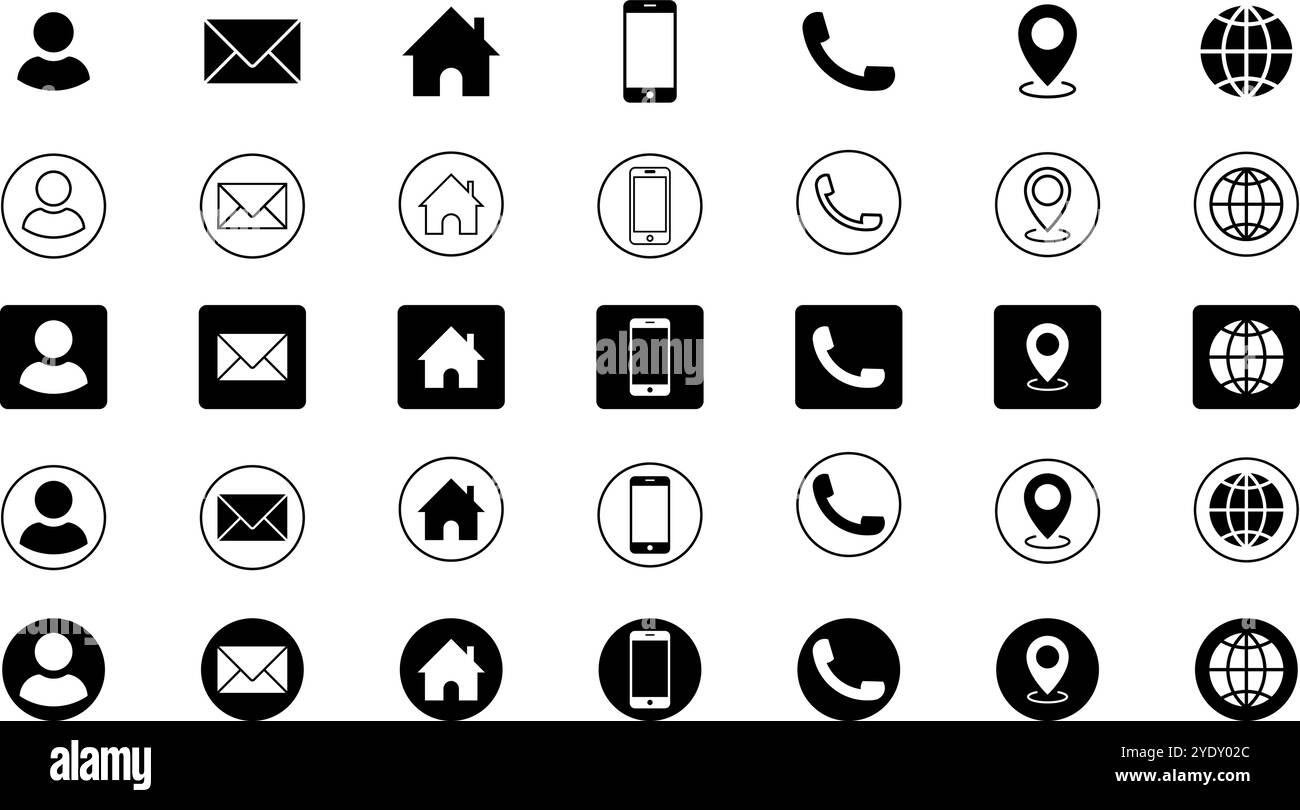 Map pin profile icons Stock Vector Images - Alamy