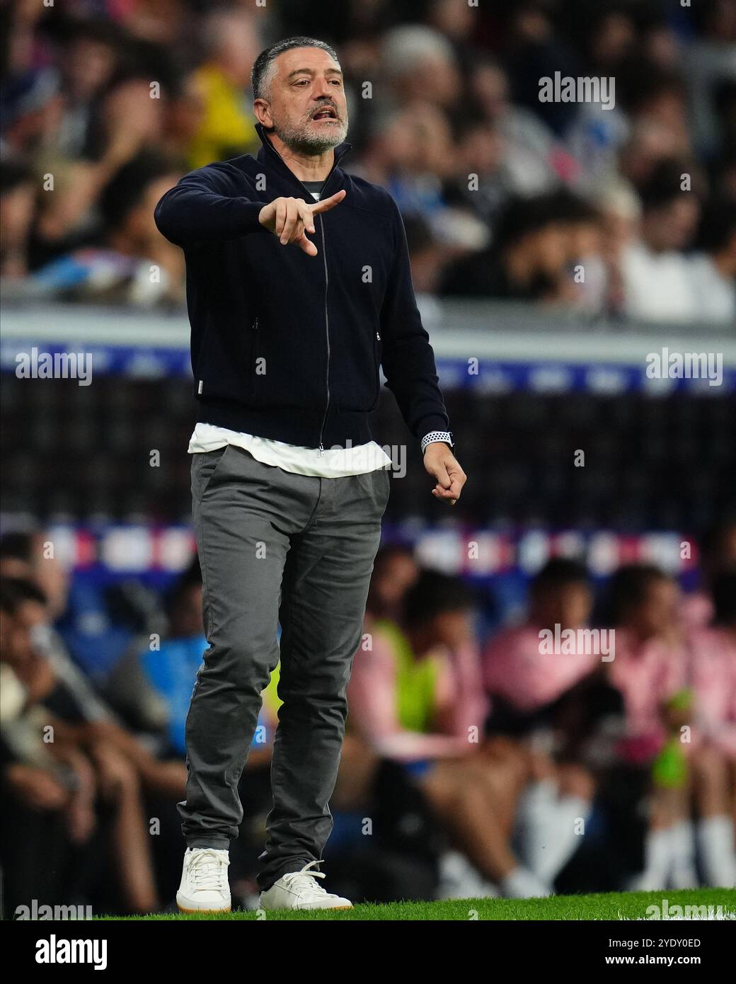 Barcelona, Spain. 25th Oct, 2023. Sevilla FC head coach Xavier Garcia ...