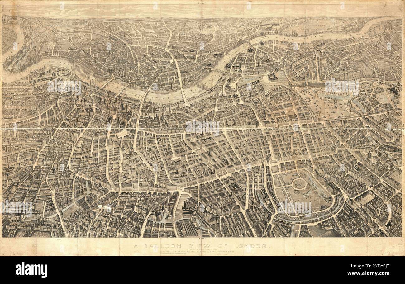 Vintage Detailed London City Map Printable Download Travel Poster Stock ...