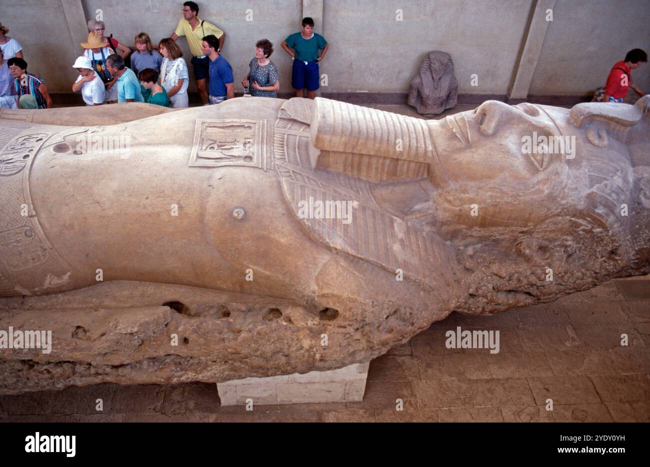 The colossus of Rameses II in the open-air museum, Memphis, Cairo ...