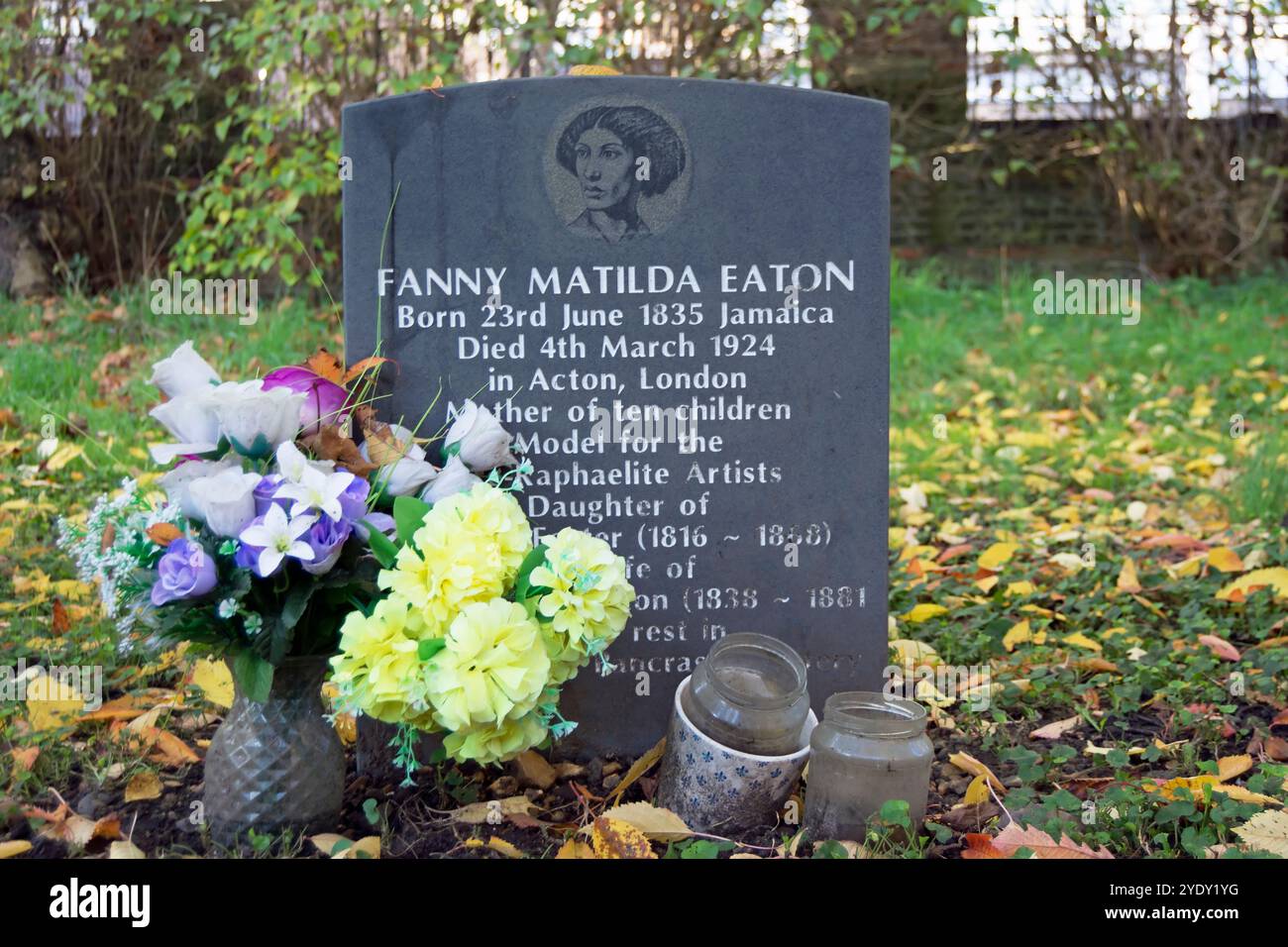 gravestone of fanny matilda eaton, best known as a model for 19th ...