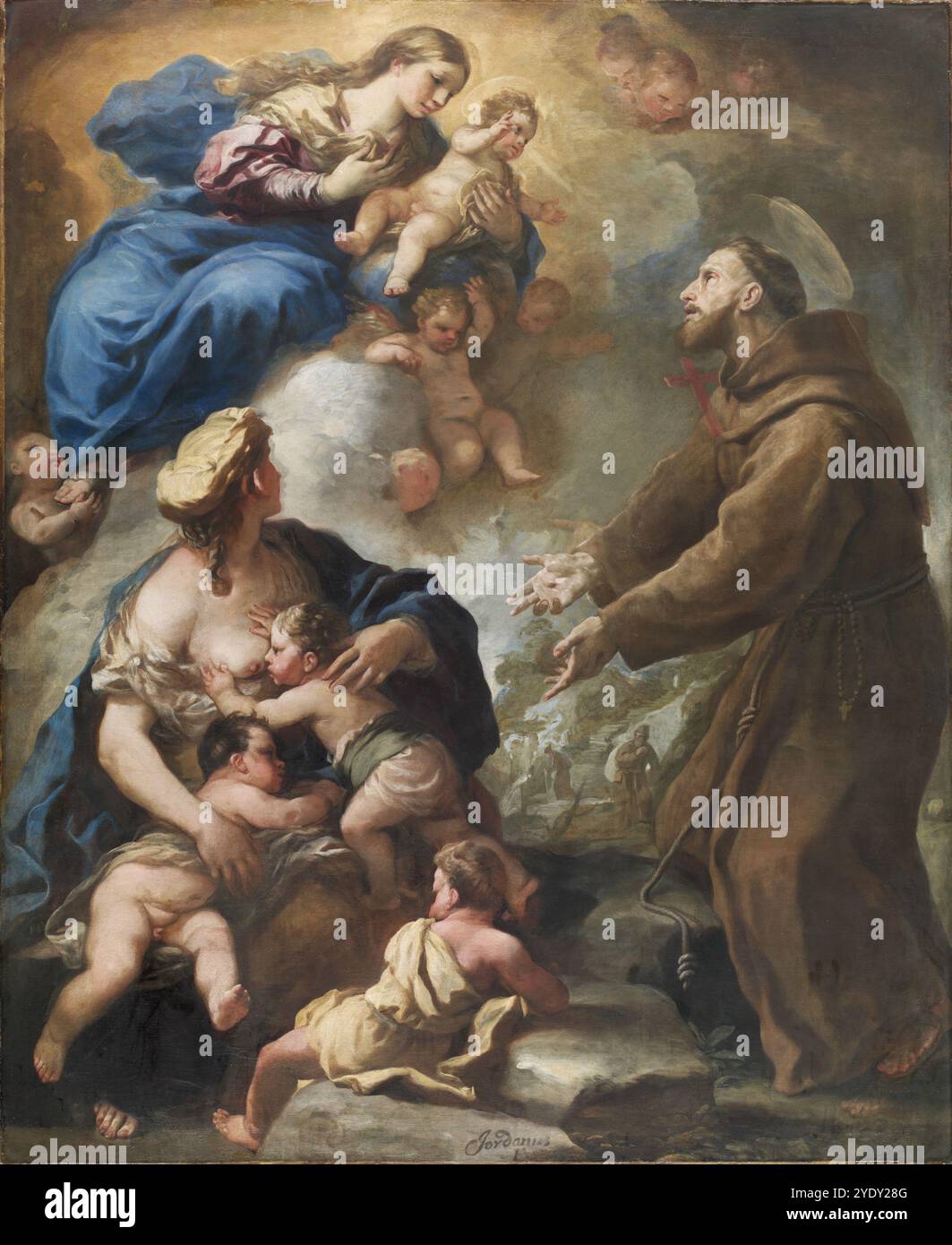 The Virgin and Child Appearing to Saint Francis of Assisi (1680s ...
