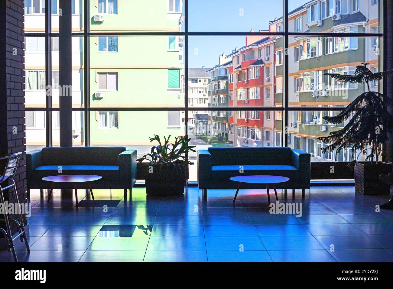 Interior modern cafe sofas hi-res stock photography and images - Alamy