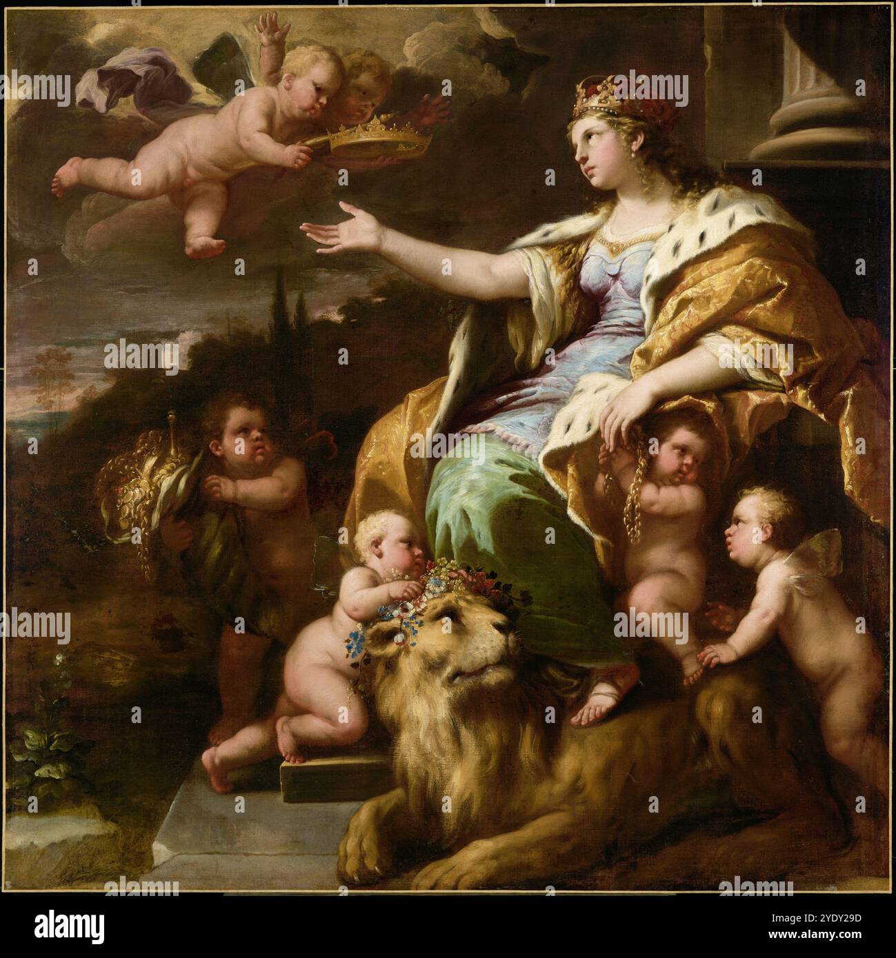 Allegory of Magnanimity (About 1670), painting made by Luca Giordano ...