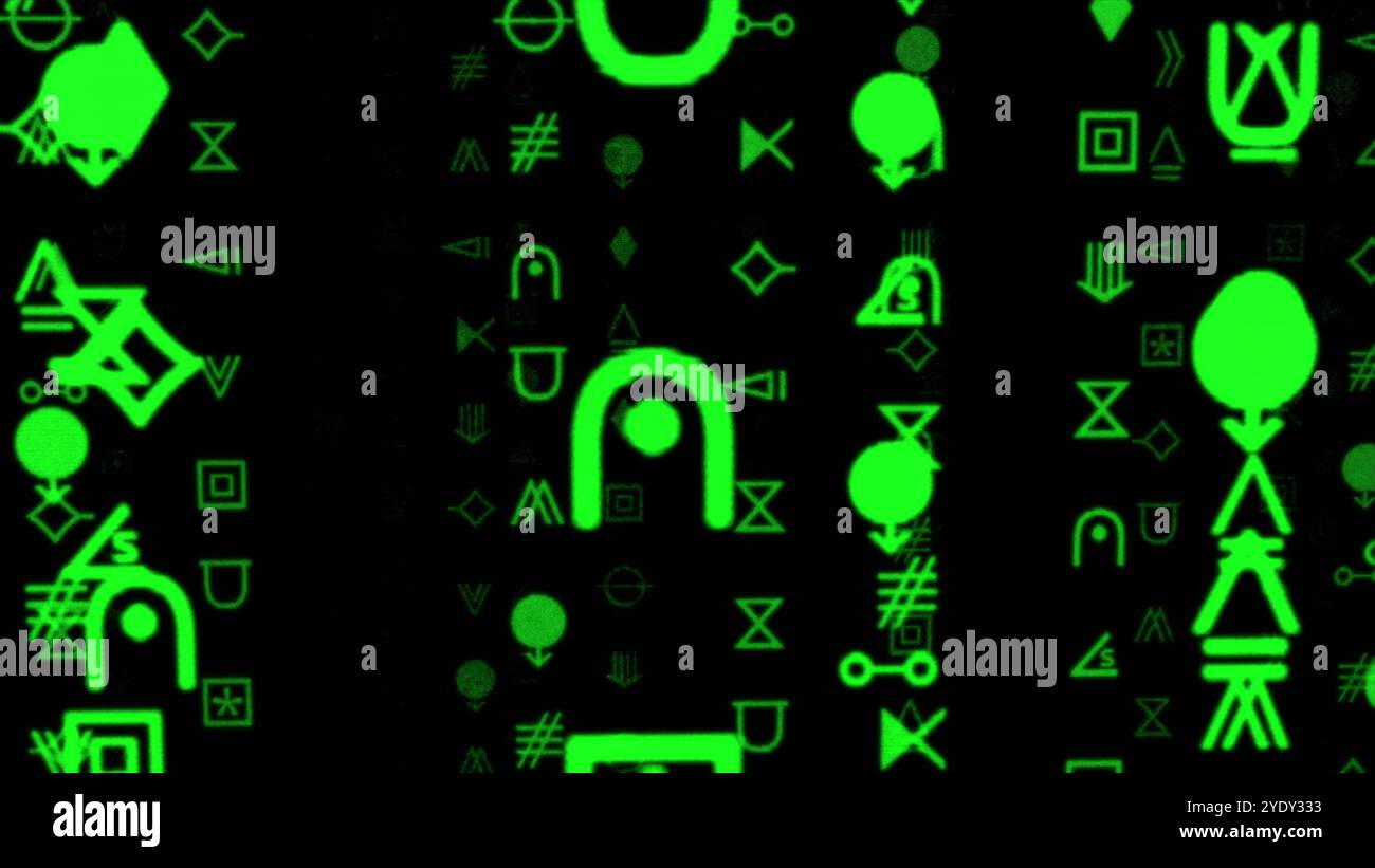 Black Green Background Metaverse Signs and Symbols Stock Photo - Alamy