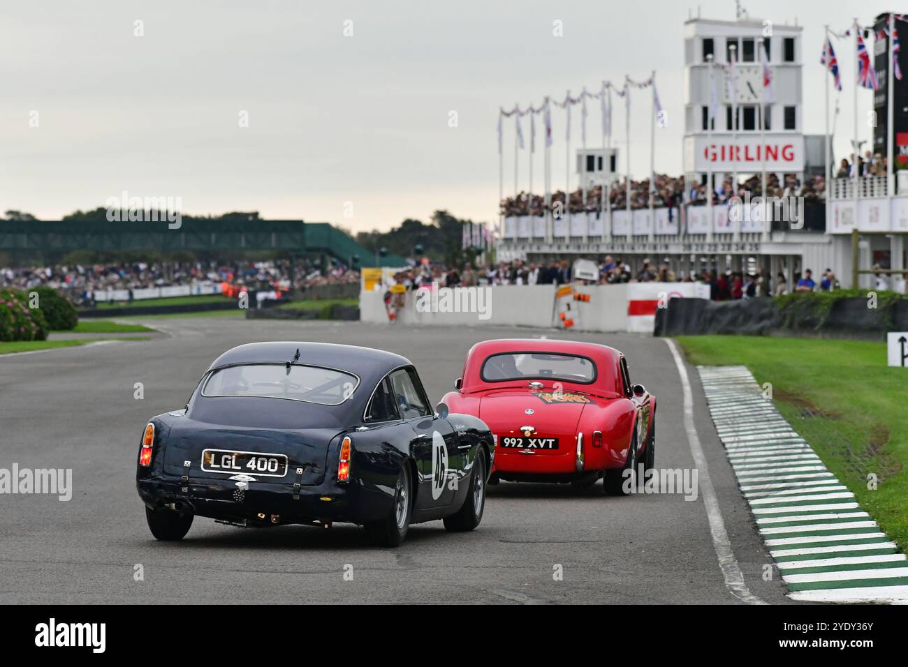 Nigel Greensall, John Spiers, AC Cobra, Jimmie Johnson, Dario Franchitti, Aston Martin DB4GT ...