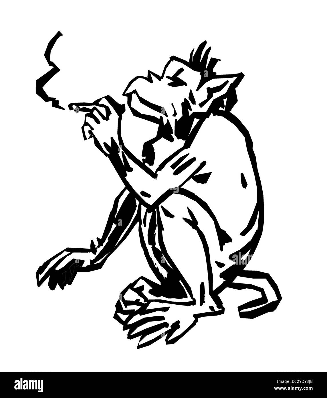Smoking monkey hi-res stock photography and images - Alamy