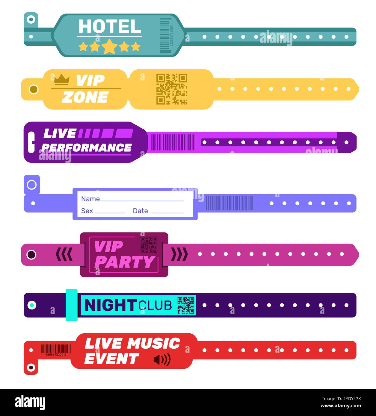 Entry wristband Stock Vector Images - Alamy