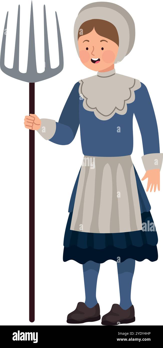 amish young woman Stock Vector Image & Art - Alamy