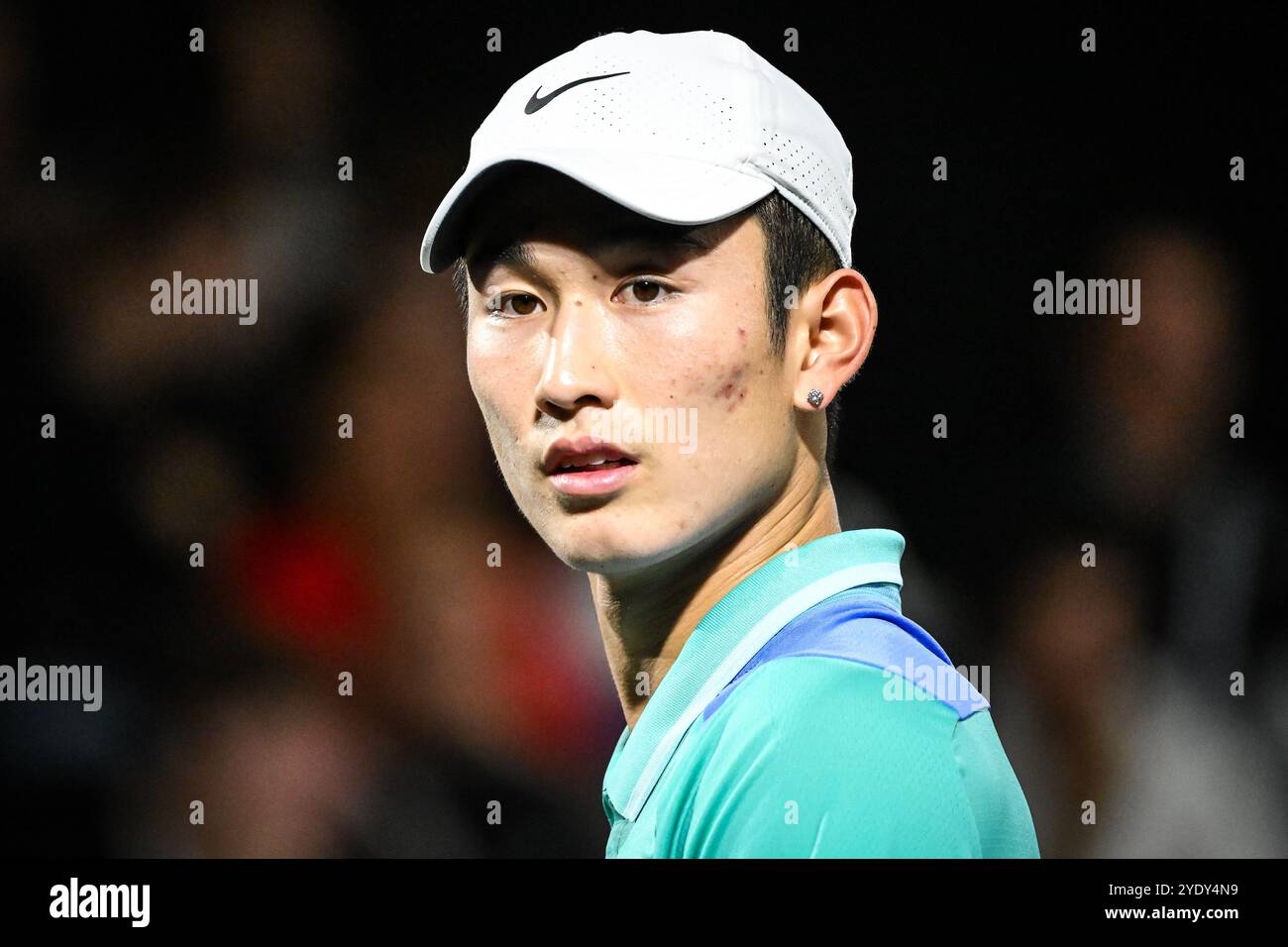 Juncheng SHANG of China during the first day of the Rolex Paris Masters ...