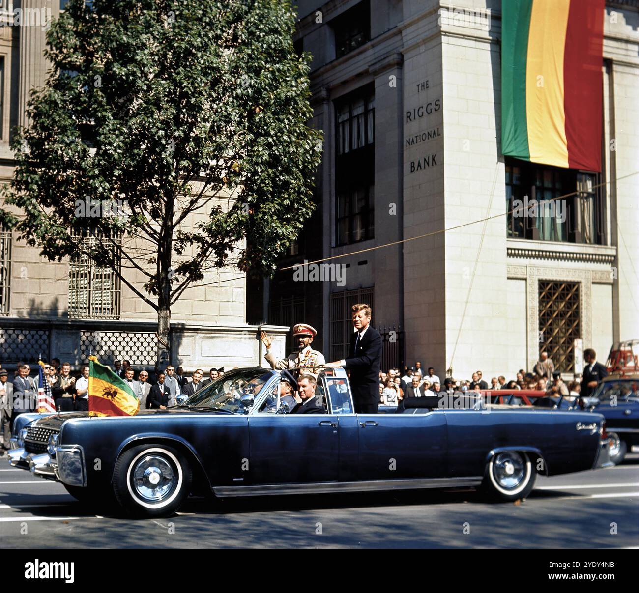 U.S. President John F. Kennedy and Emperor of Ethiopia, Haile Selassie ...