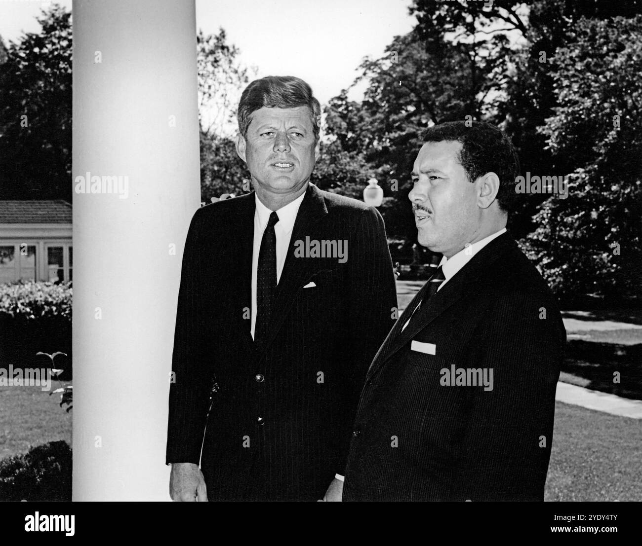 U.S. President John F. Kennedy meeting with Prime Minister of Libya ...