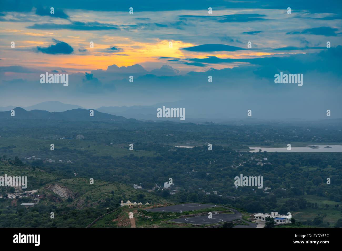 Aerial scene over city mountain hi-res stock photography and images - Alamy