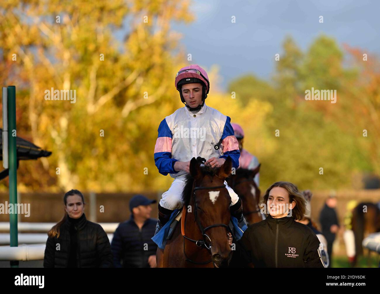 Leicester, UK, 28/10/2024, Rossa Ryan after winning the 3.50 Happy ...