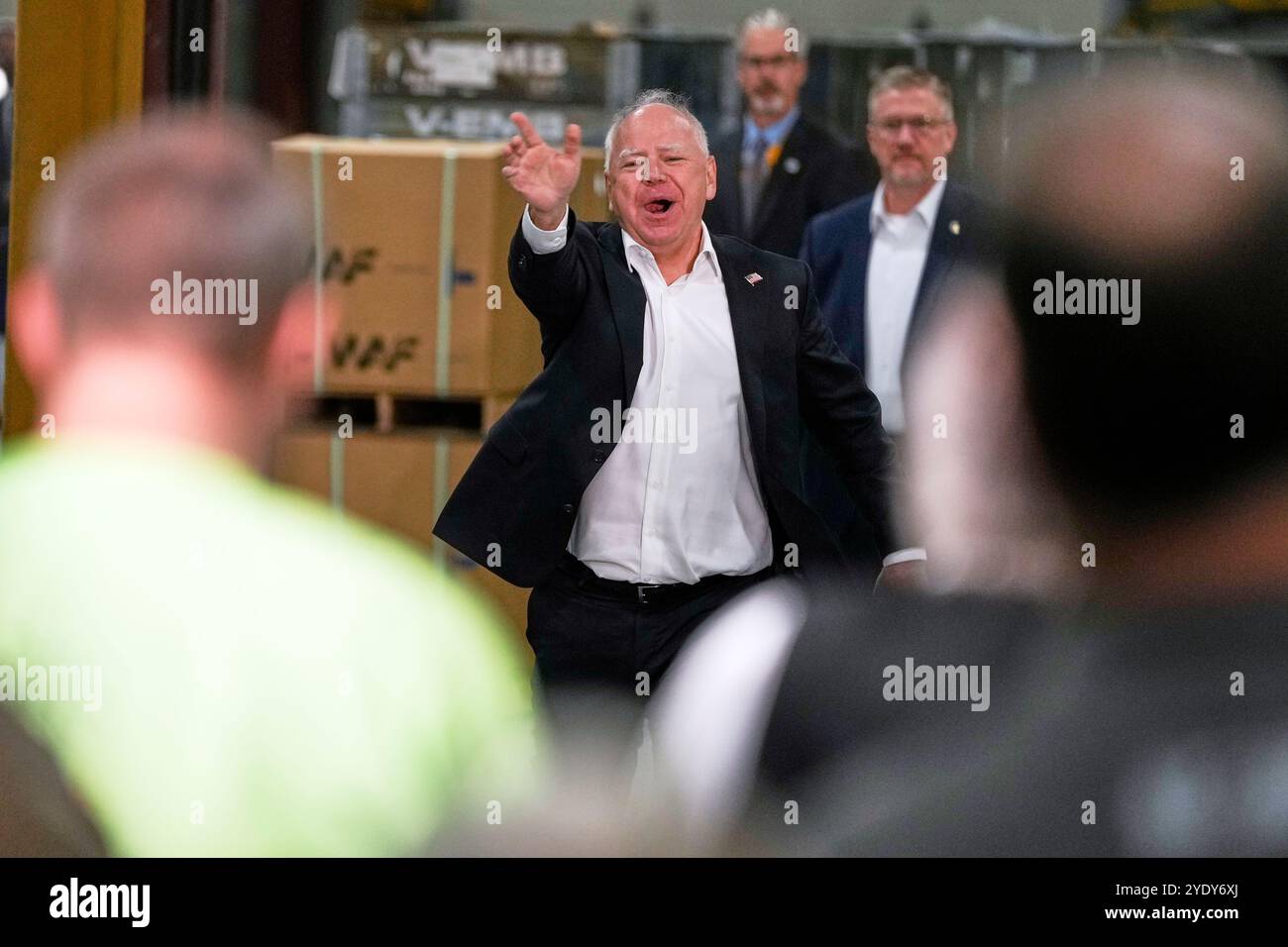 Democratic vice presidential nominee Minnesota Gov. Tim Walz is ...