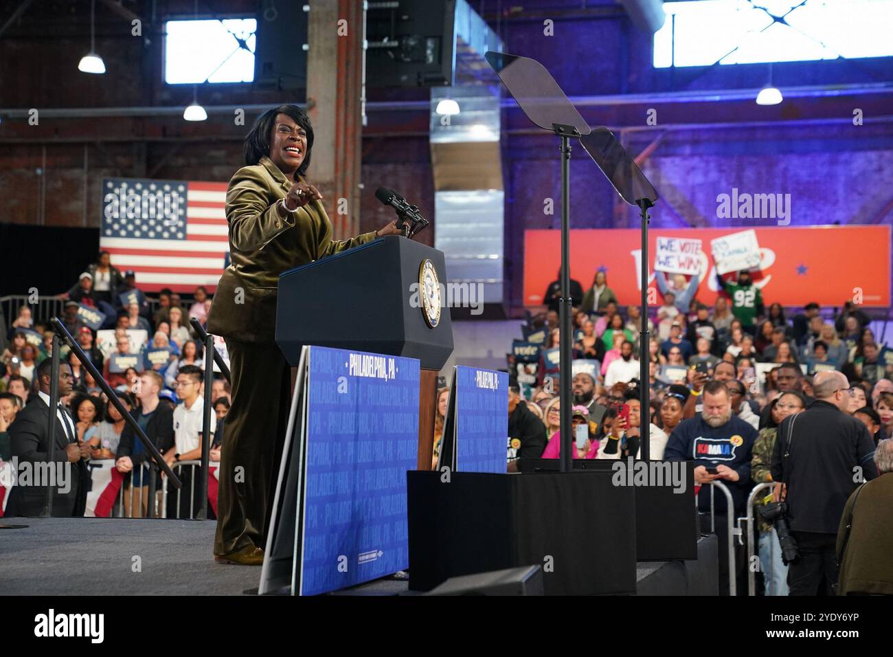 Pa. 27th Oct, 2024. Cherelle Parker in attendance for Kamala Harris ...