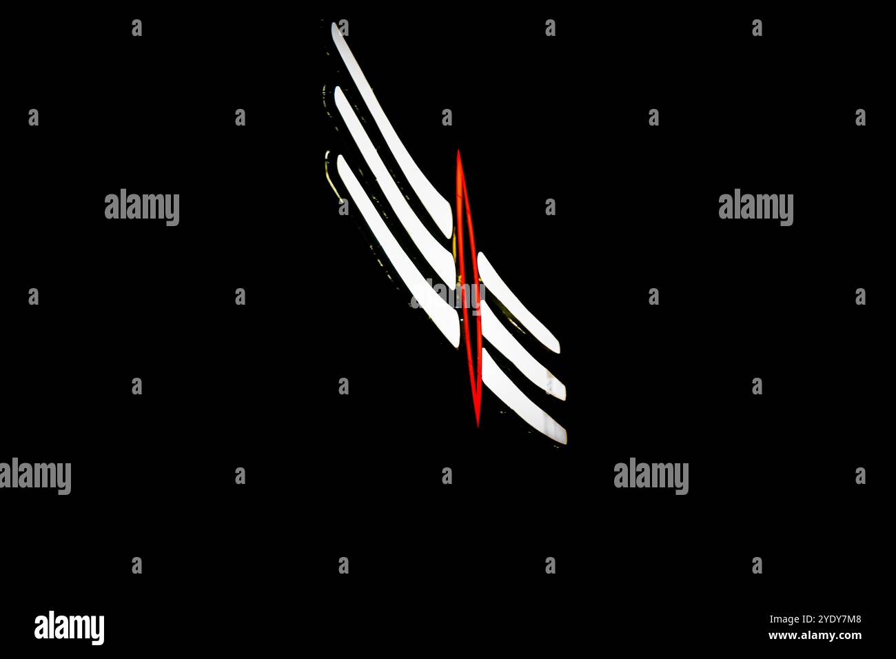Hindu Shaivite tilaka or The Tripundra of shiva with black dark ...