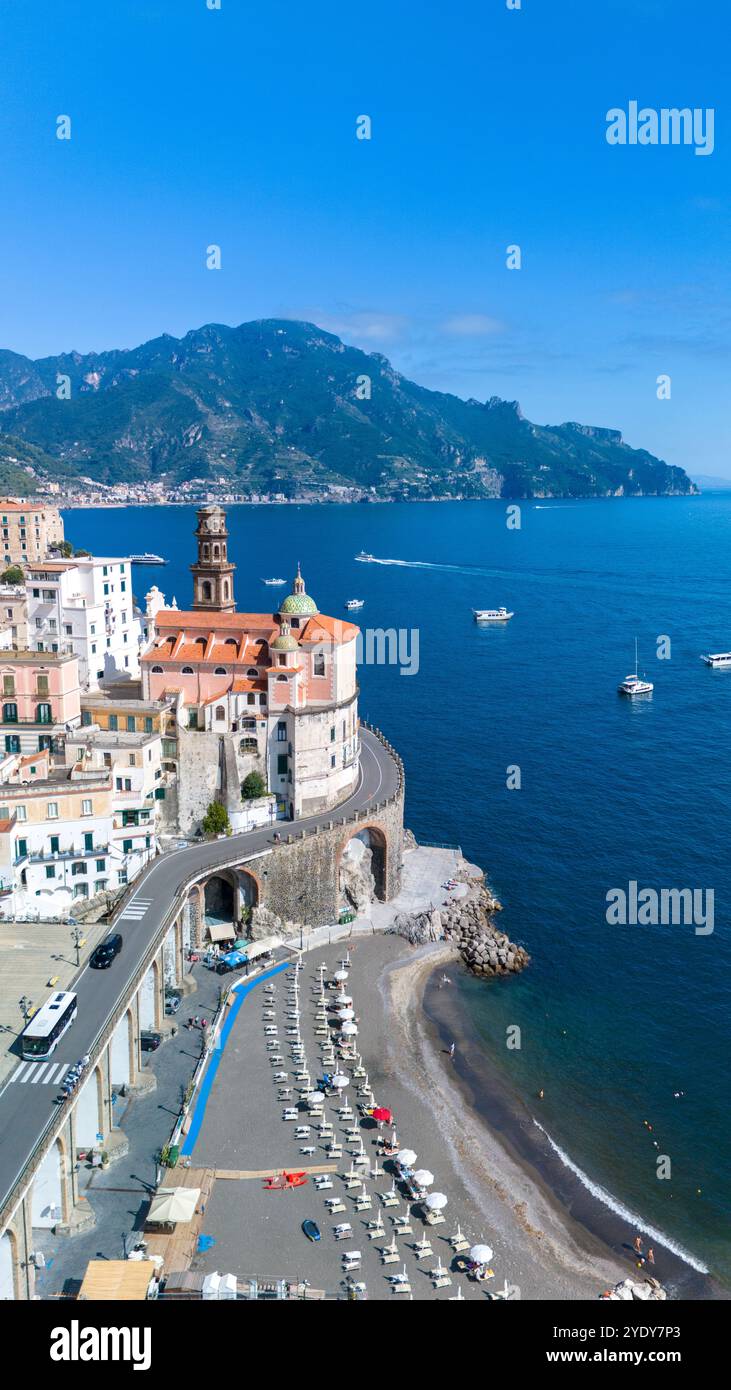 Breathtaking views of the Amalfi Coast reveal a picturesque village ...