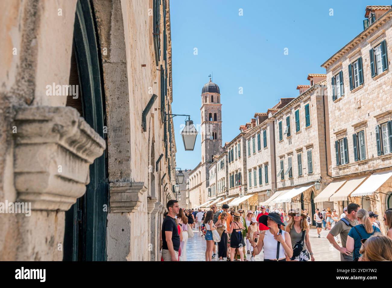 Dubrovnik Croatia,Old Town Stari Grad Ragusa Walled City,Stradun Placa ...