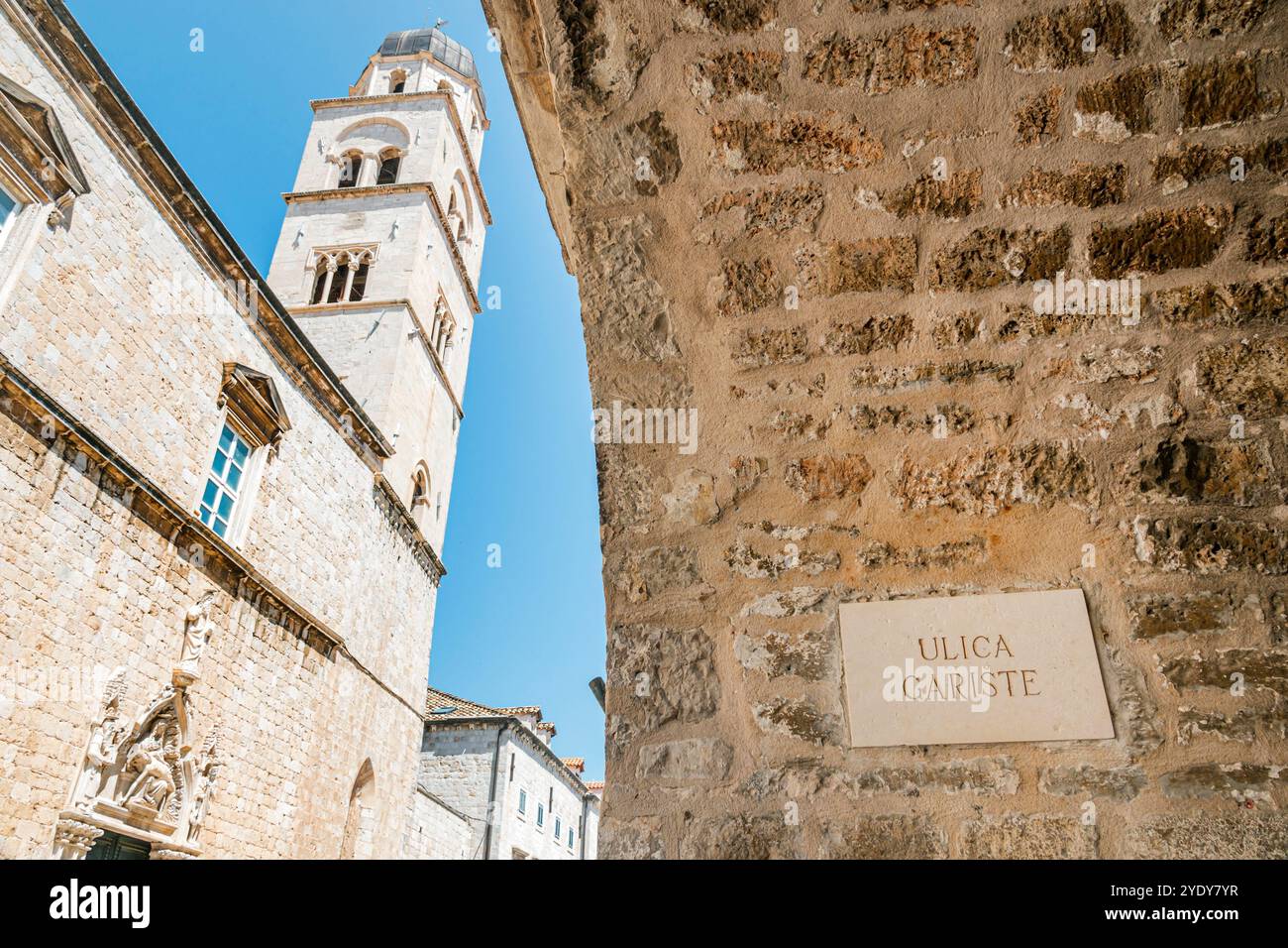 Dubrovnik Croatia,Old Town Stari Grad Ragusa Walled City,Stradun Placa ...