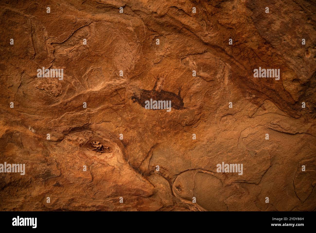 Prehistoric paintings on a cave wall hi-res stock photography and ...