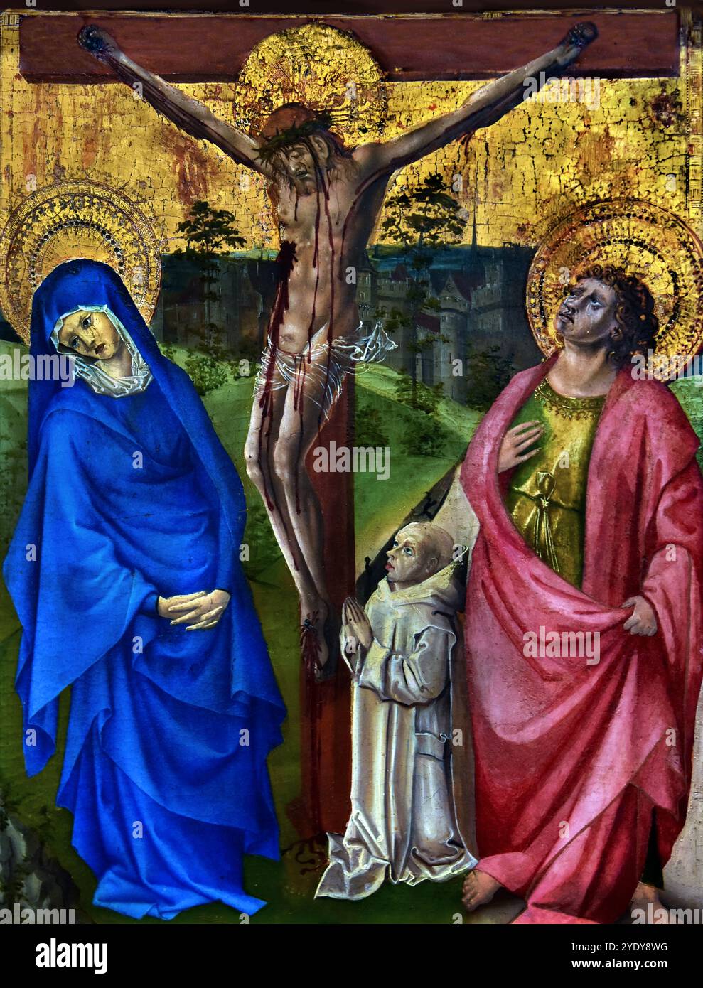 Crucifixion with Carthusian Monk 1430-1440 Burgundy 15th Century anonymous painter Museum of ...