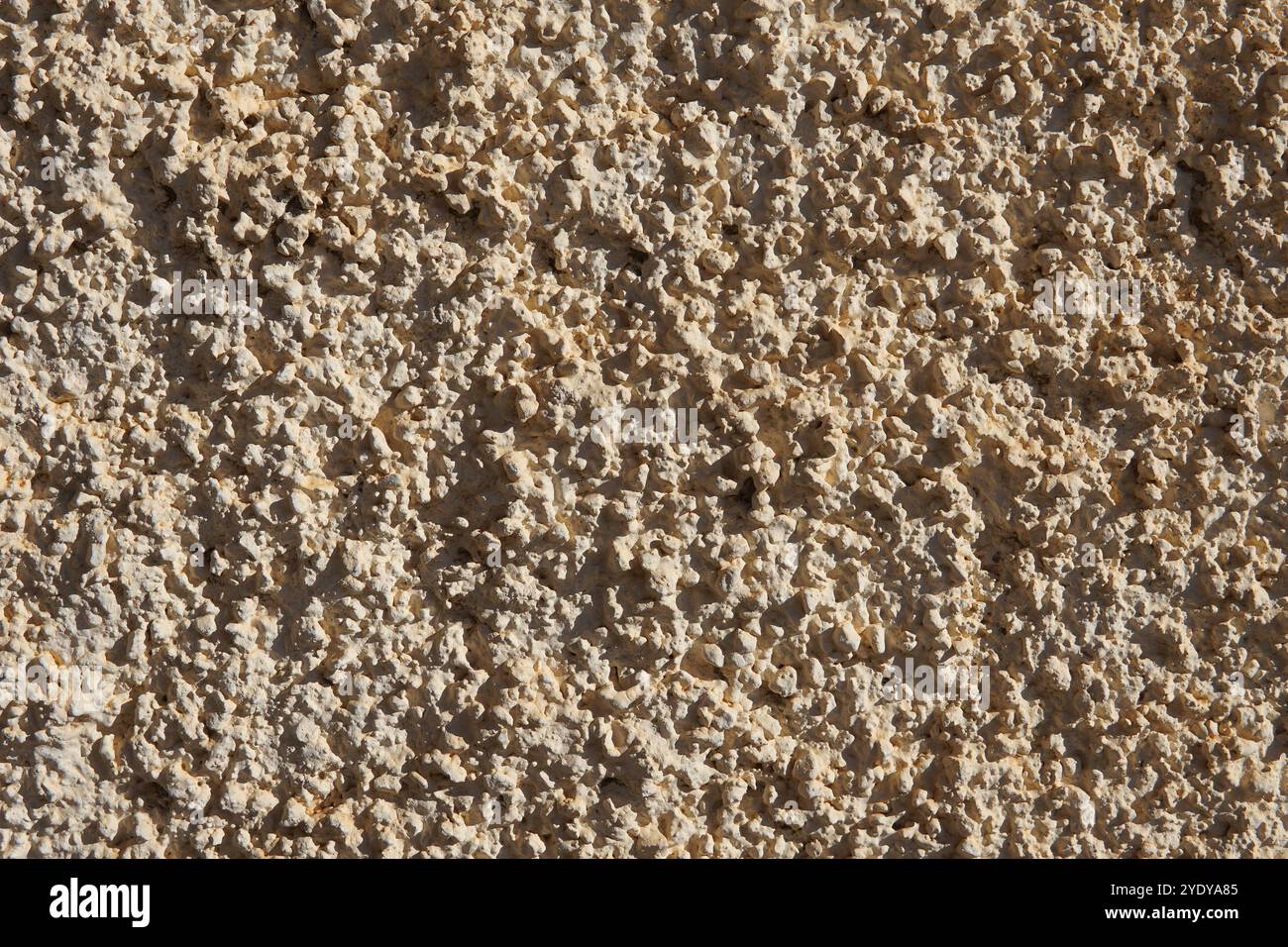 Granulated and grainy texture from a garden popcorn wall in Spain Stock ...