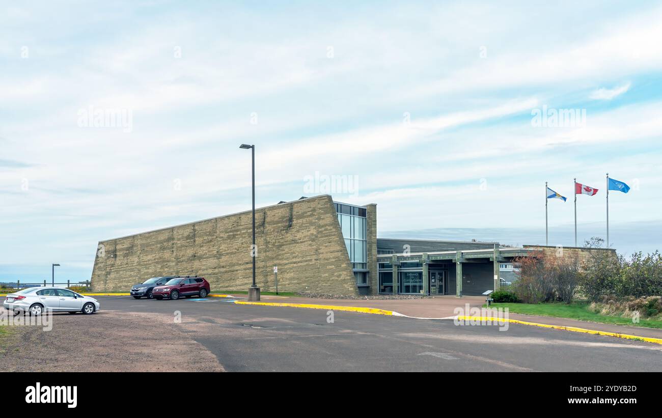 The Joggins Fossil Cliffs is located in Nova Scotia on the eastern ...